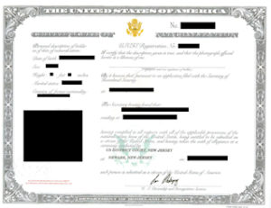 Certificate of Naturalization Apostille – USCIS Form G-24